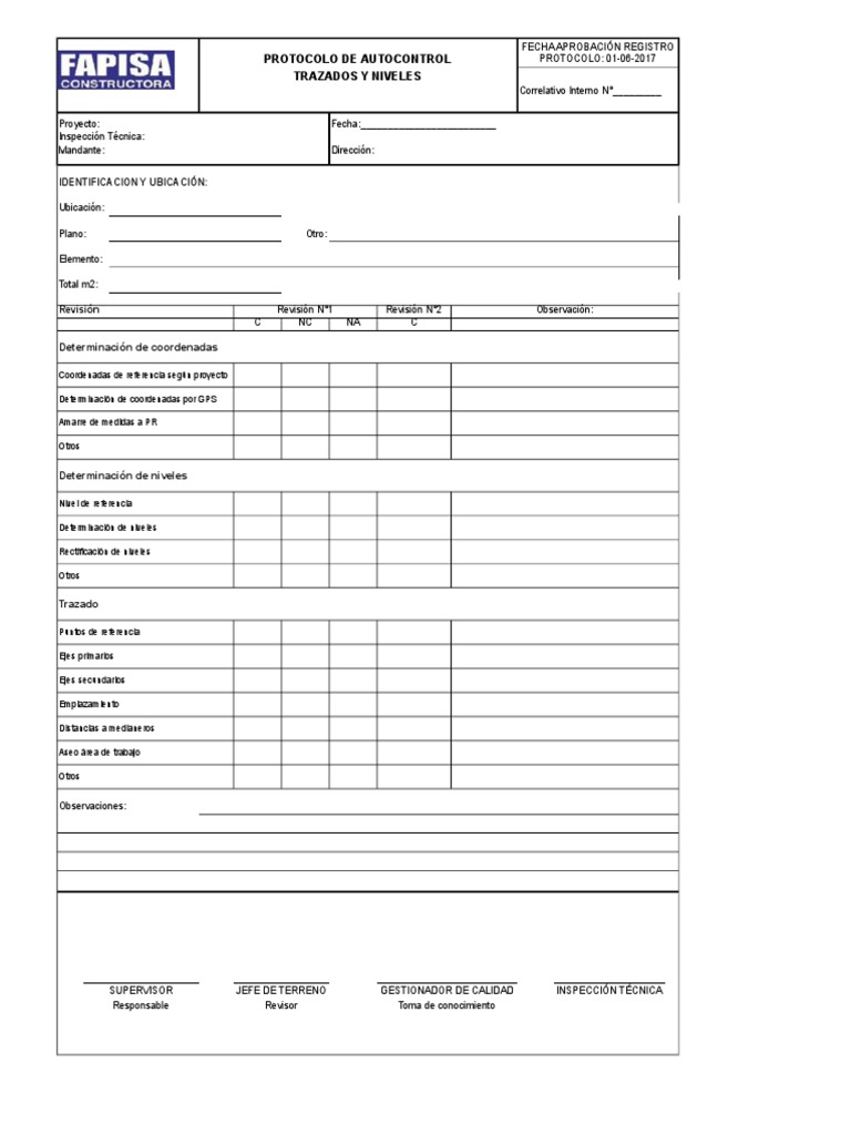 Trazado y Niveles | PDF