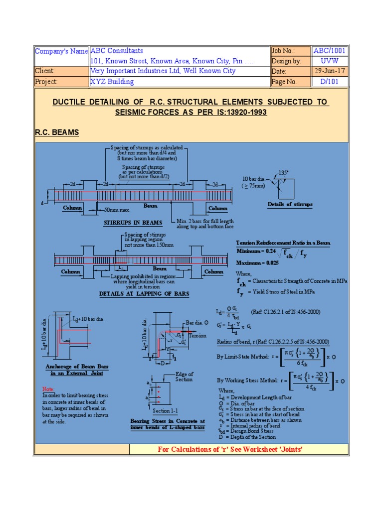Detailing | PDF | Beam (Structure) | Civil Engineering