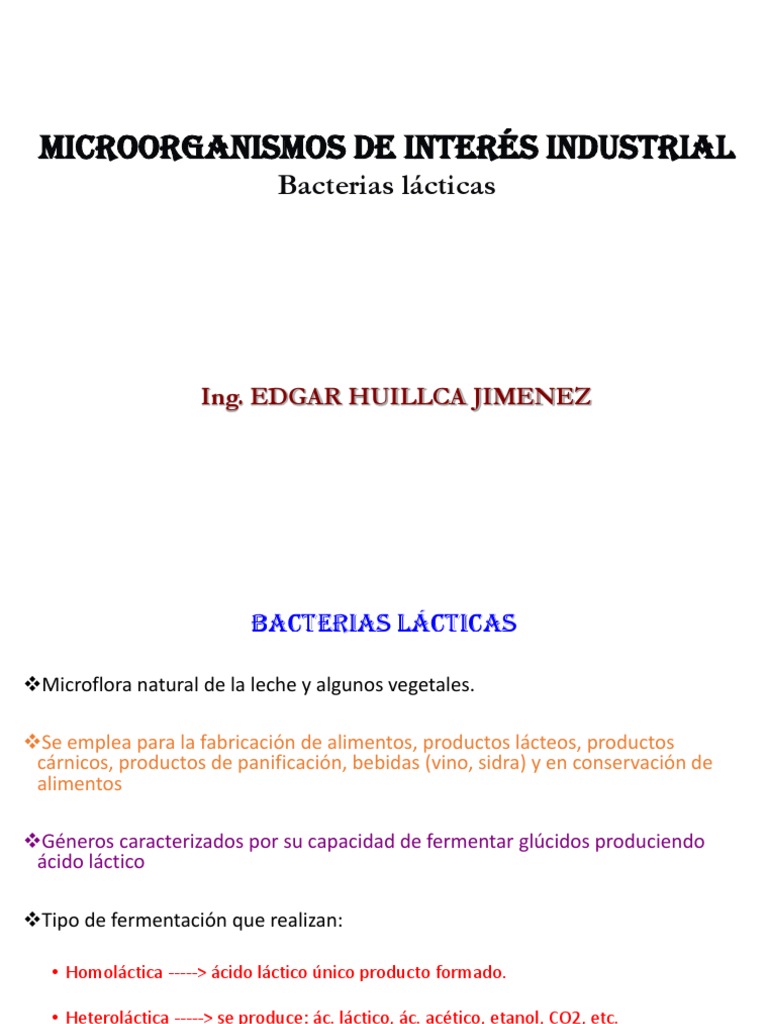 Bacterias Lácticas | PDF | Yogur | Ácido láctico