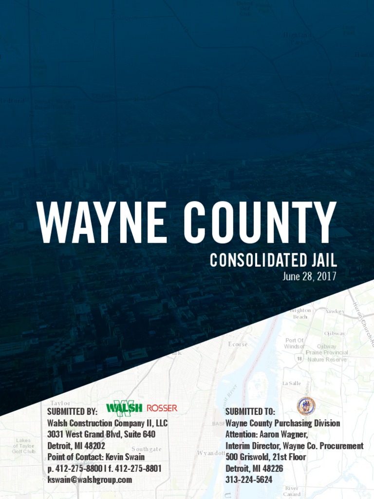Wayne County Jail Project Proposal | PDF | Sanitary Sewer | Foundation ...