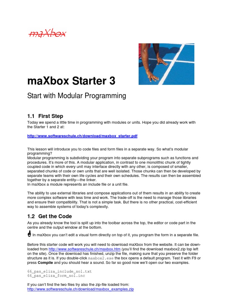 Maxbox Starter 3: Start With Modular Programming | PDF | Class (Computer Programming) | Modular ...