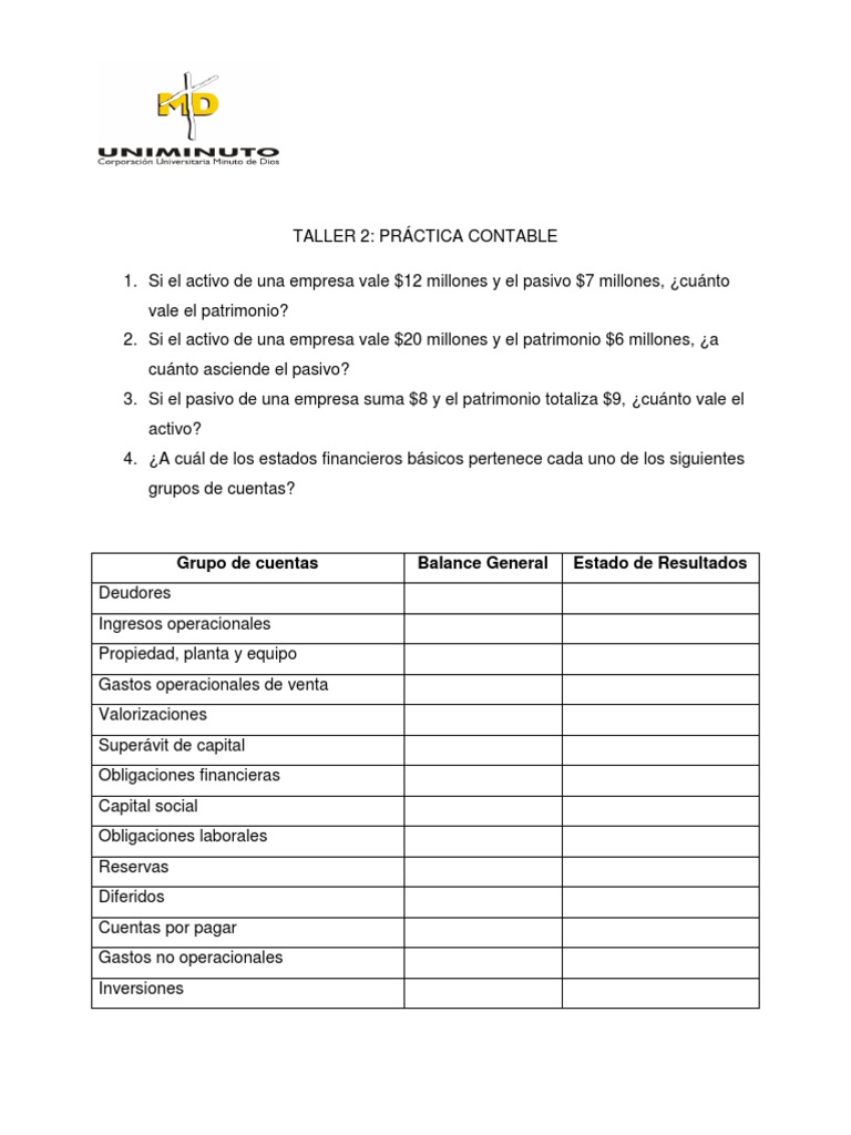 Practica Contable | PDF | Contabilidad | Estado de resultados