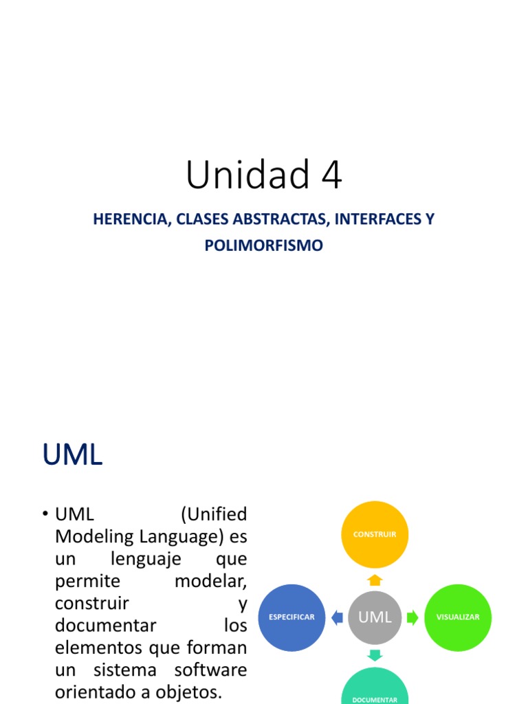 Unidad 4 - A HERENCIA, CLASES ABSTRACTAS, INTERFACES Y POLIMORFISMO ...