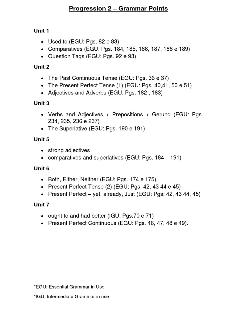 Progression 2 (Inter 2) | PDF