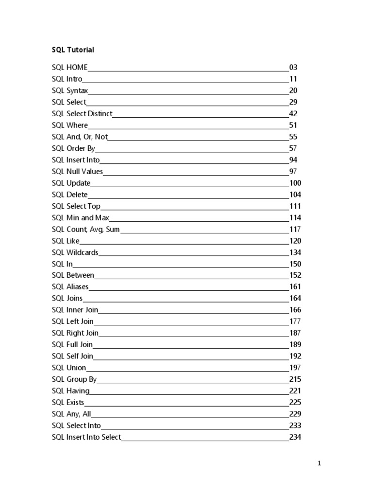 Learn SQL | PDF | Sql | Databases