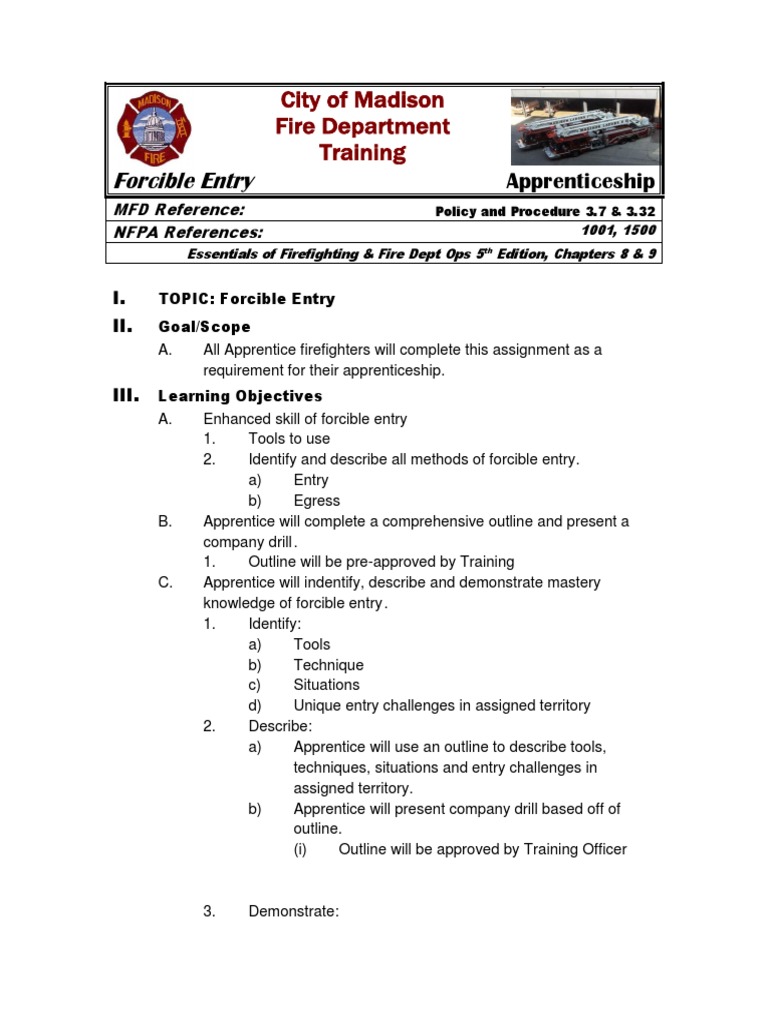 2 - Forcible Entry | PDF