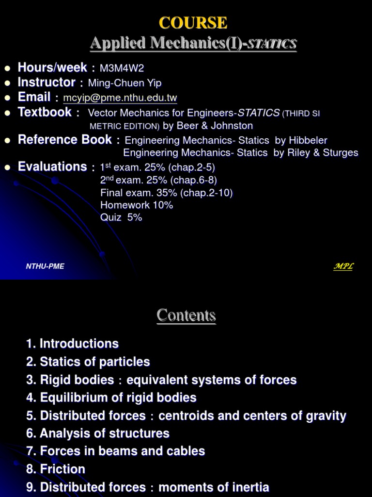 Vector Mechanics For Engineers-STATICS | PDF | Force | Truss