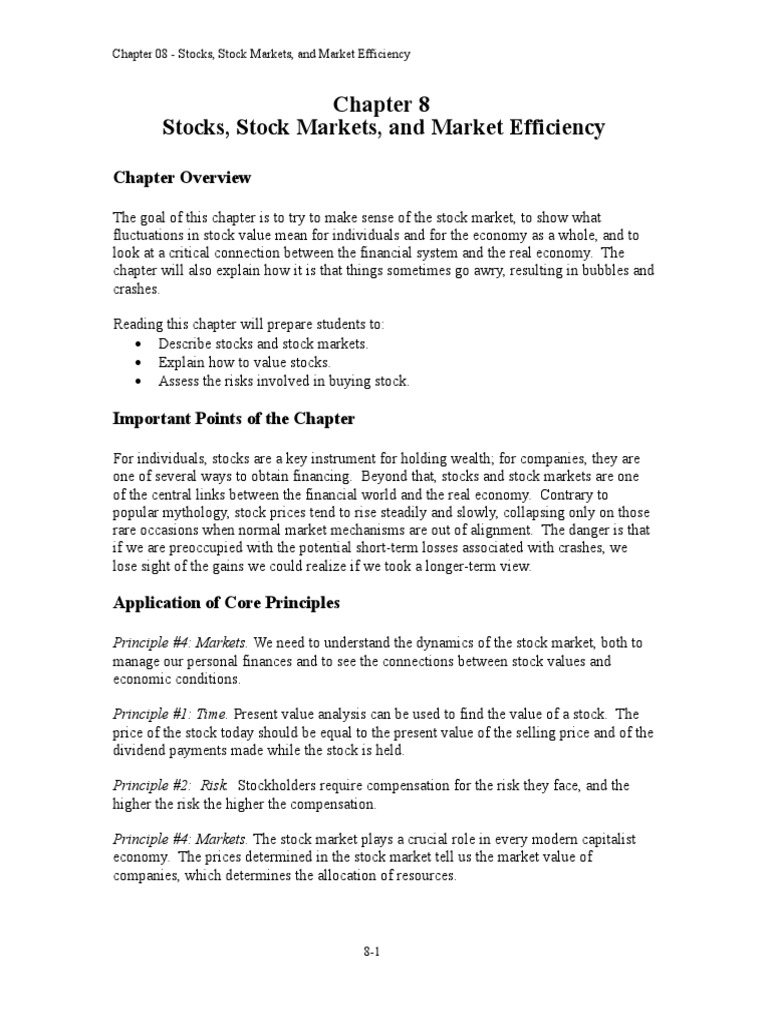 Chap 008 | PDF | Stock Market Index | Stocks