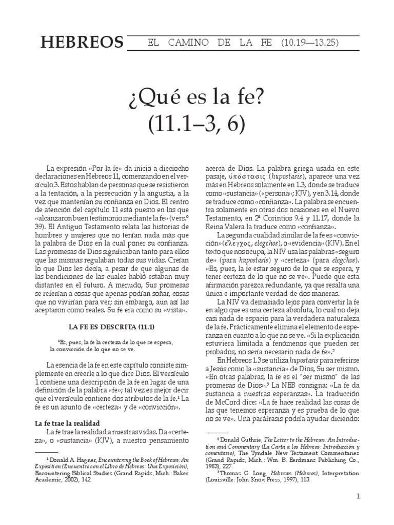 1 Qué Es La Fe | PDF | Fe | Resurrección