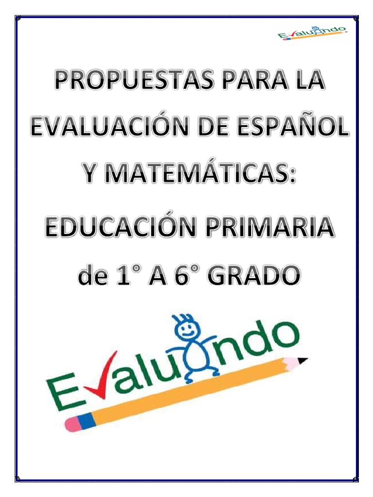 Evaluacion Primaria Pdf Evaluación Plan De Estudios