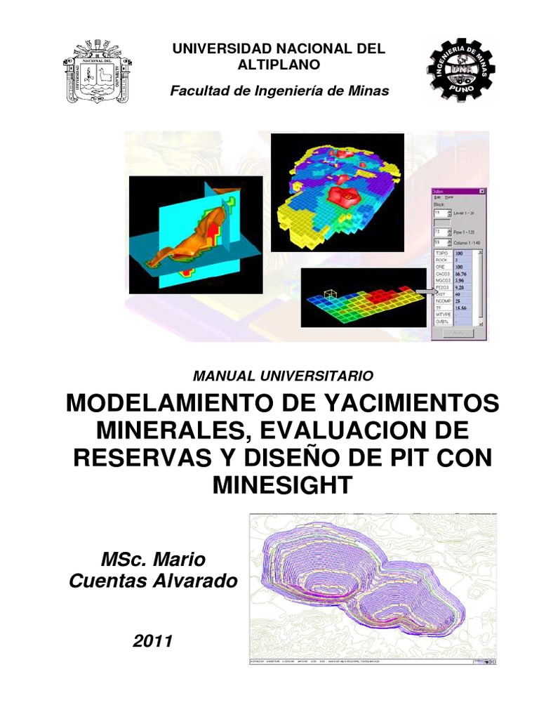 Manual Modelamiento MineSight PDF | PDF | Minería | Point and Click