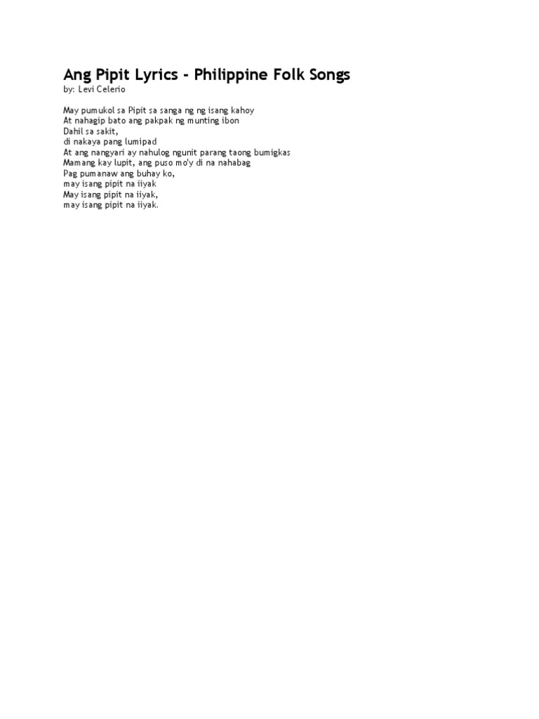 Ang Pipit | PDF