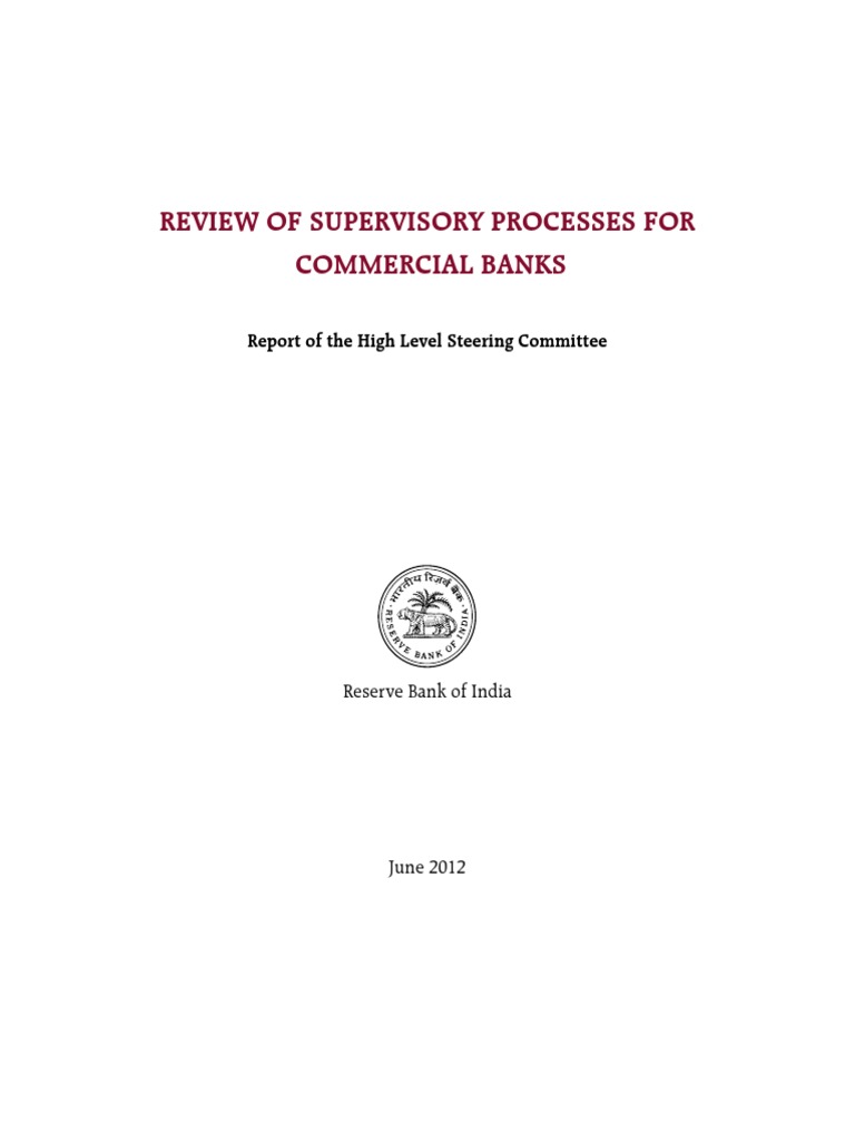 Rbi Inspection of Banks | PDF | Reserve Bank Of India | Banks