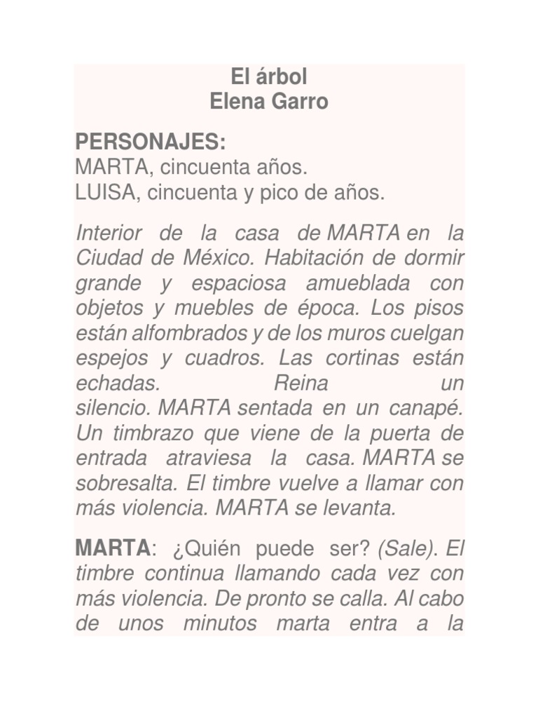 GARRO, Elena-El Arbol | PDF | Demonios | Science