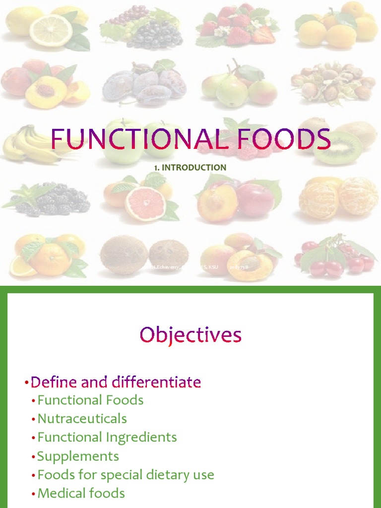 Introduction to Functional Foods | PDF | Nutraceutical | Dietary ...