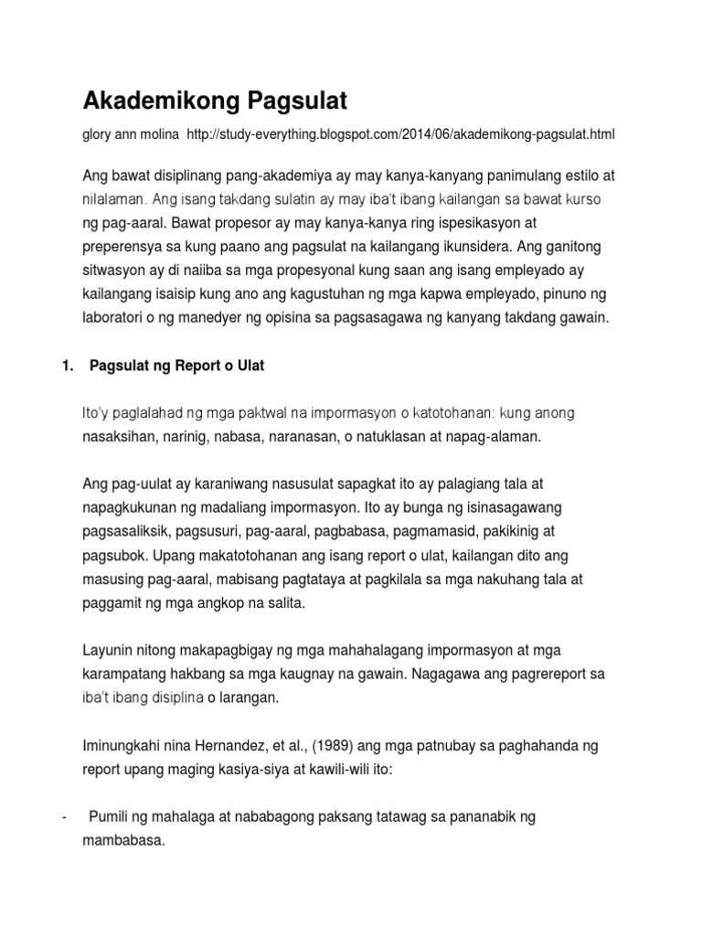 Akademikong Pagsulat- paraan-uri- reaksyong papel.docx