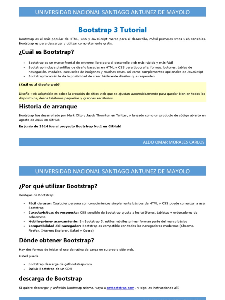 Bootstrap Basico | PDF | Bootstrap (marco frontal) | Desarrollo de software