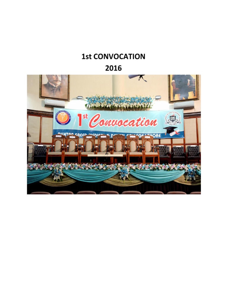 1st Convocation | PDF