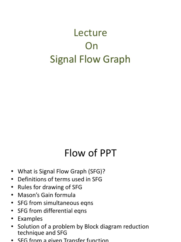 On Signal Flow Graph Signal Flow Graph | PDF | Mathematical Relations | Combinatorics