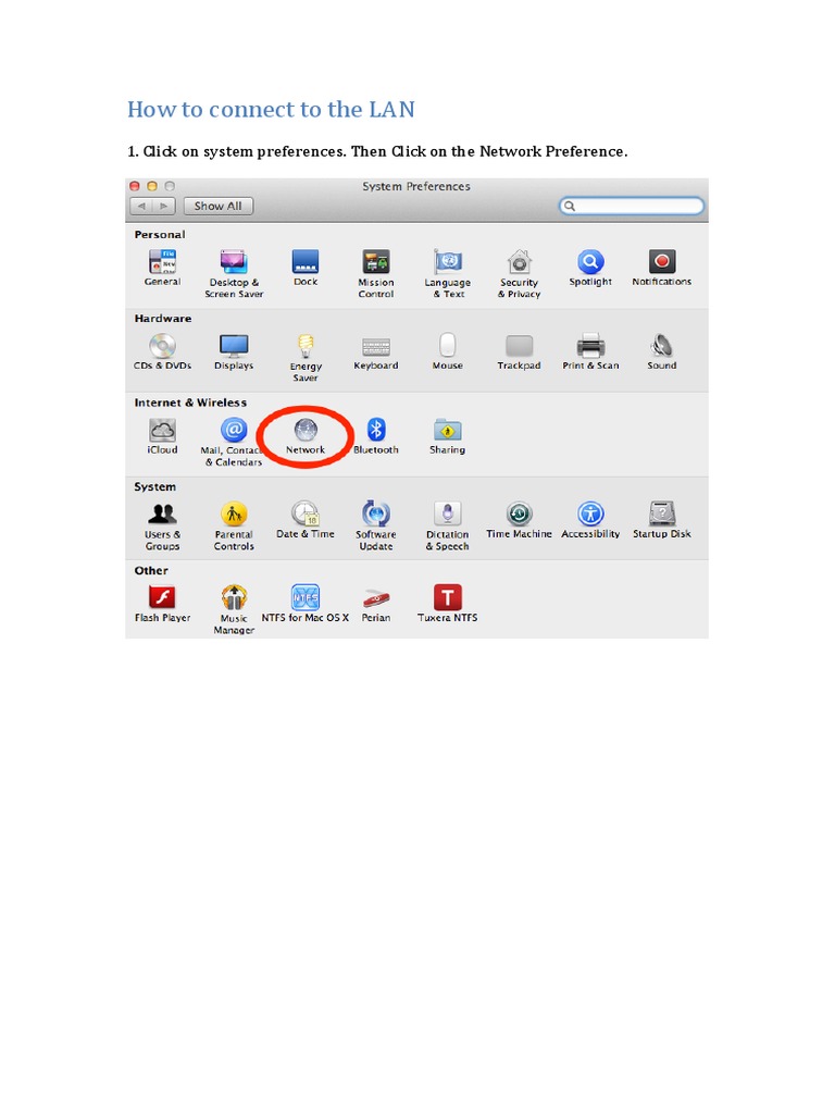How To Connect To LAN - Mac | PDF