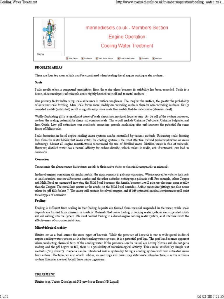 Cooling Water Treatment Pdf Corrosion Water Purification