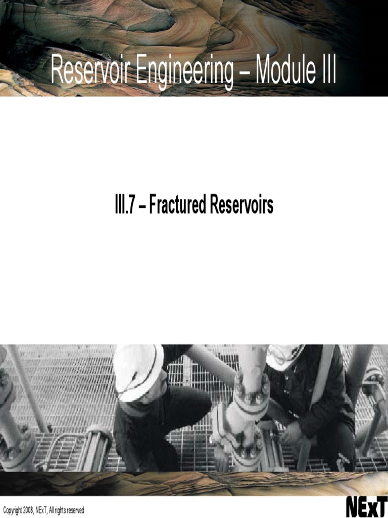 R (III-7) Fractured Reservoirs | PDF | Porosity | Petroleum Reservoir