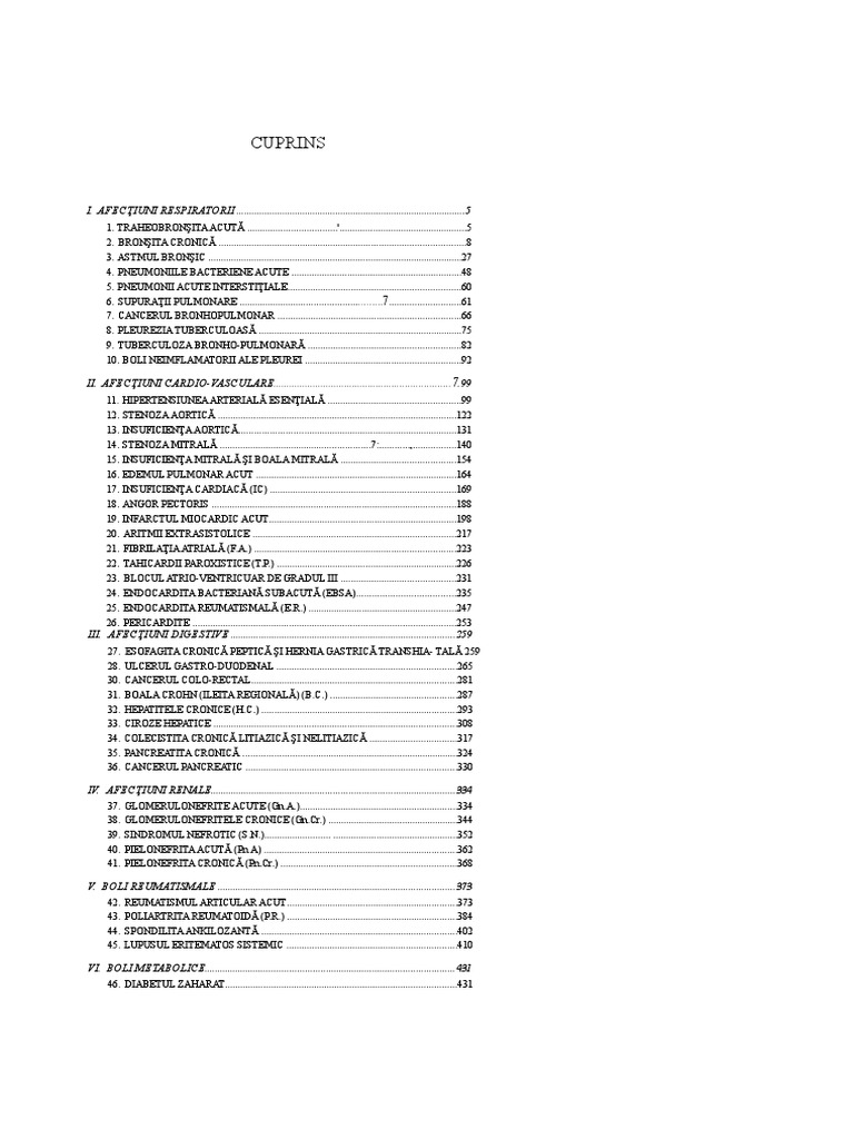 Carte Medicina Interna Varianta Completa | PDF