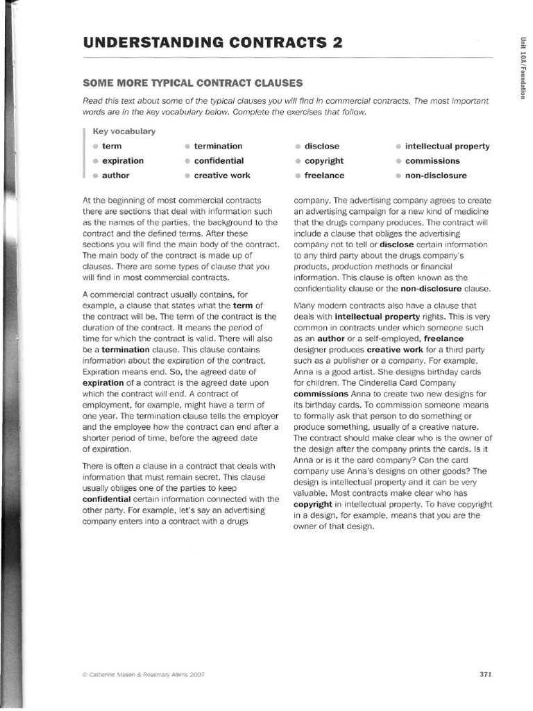 Understanding Contracts 1 PDF | PDF