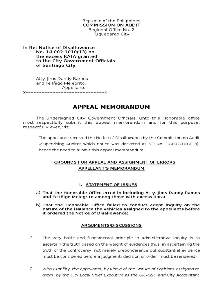 Memorandum COA | Appeal | Justice
