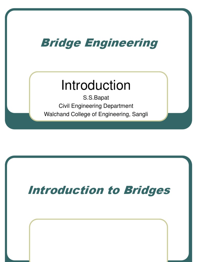 Introduction To Bridges | PDF | Bridge | Truss