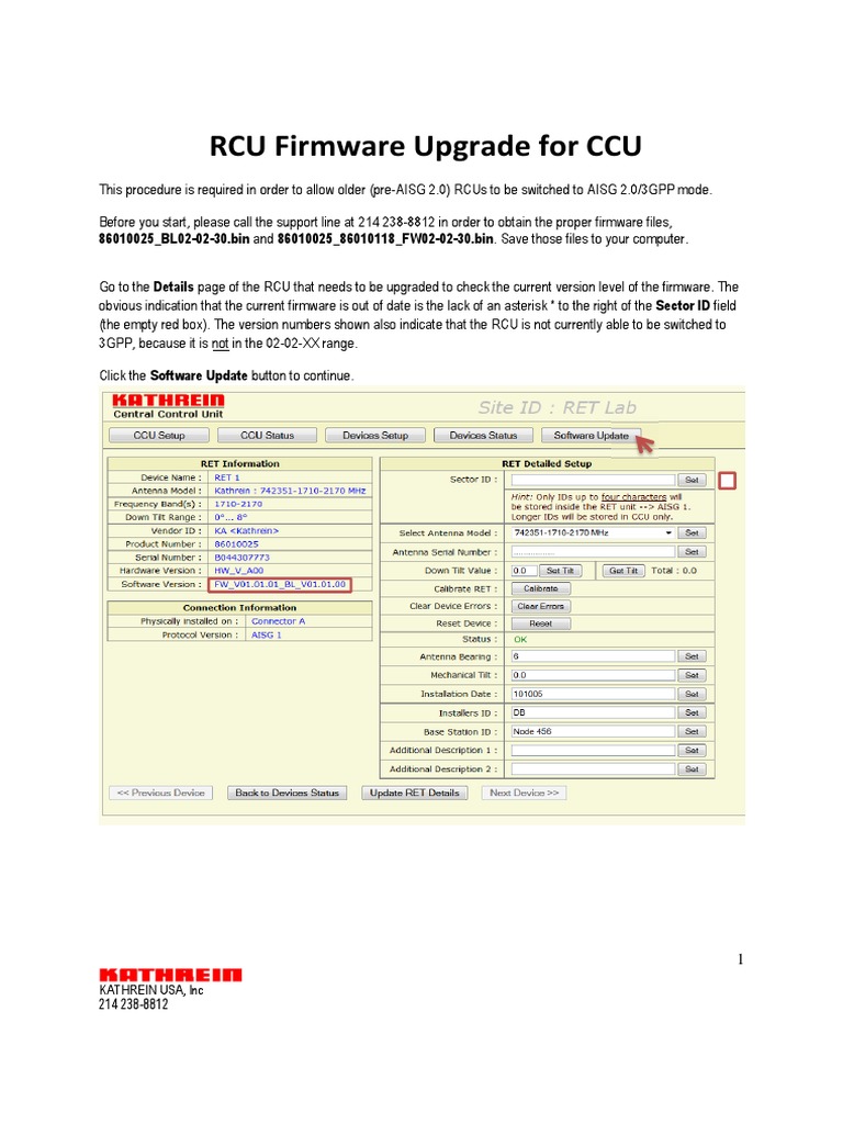 RCU Firmware Upgrade For CCU | PDF | Digital Technology | Computer ...