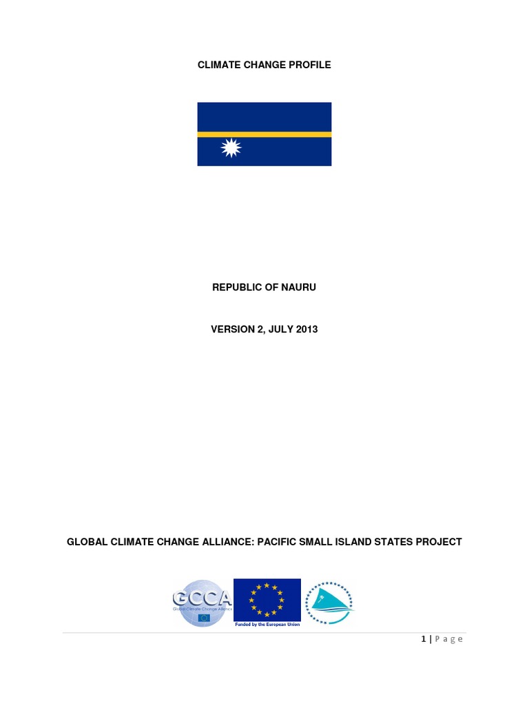 Assessing the Climate Change Impacts and Adaptation Priorities of the ...