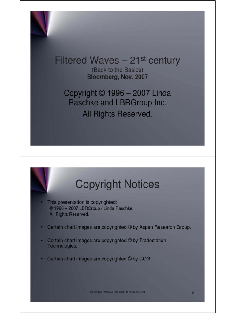 Arthur Merrill - FILERED WAVES Bloomberg | PDF | Market Trend | Economies