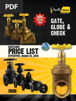 Valve Weight Charts for Gate & Globe | PDF