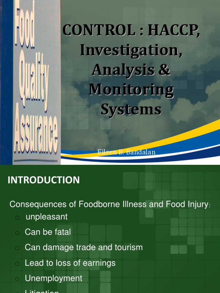 Haccp Report | PDF | Hazard Analysis And Critical Control Points | Verification And Validation