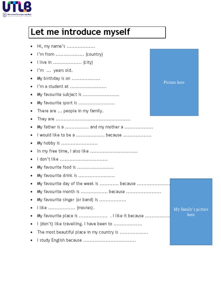 Let Me Introduce Myself | PDF