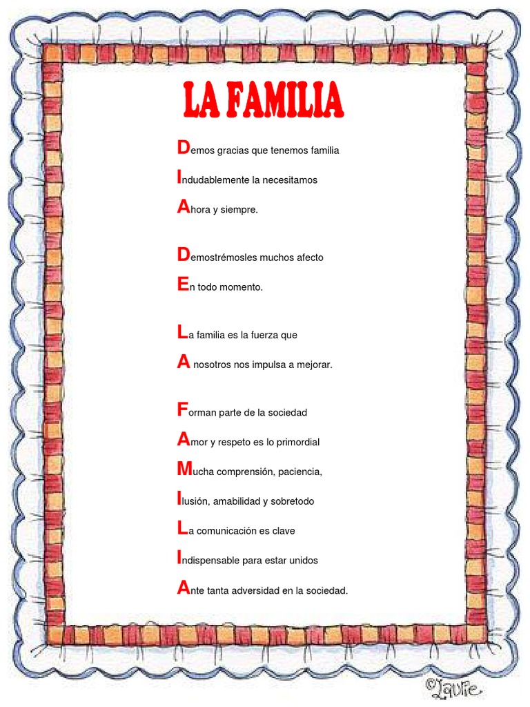 Acrostico Familia | PDF