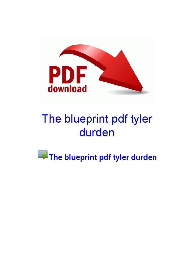 The Blueprint PDF Tyler Durden | PDF | Windows 8 | Microsoft Windows