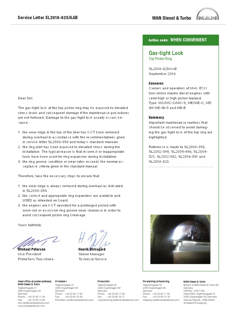 Gas Tight Lock Piston Ring | PDF | Piston | Diesel Engine