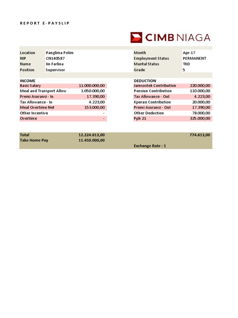 Bank Cimb Niaga Iin | PDF