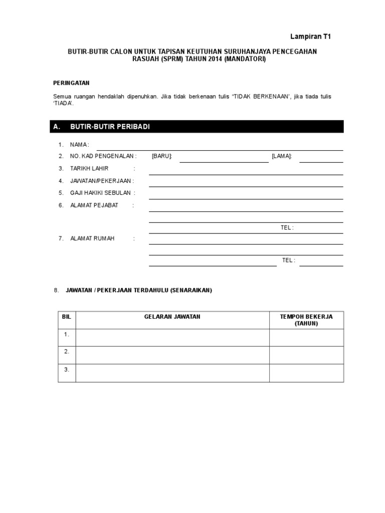 Borang Tapisan Keutuhan Sprm Pdf