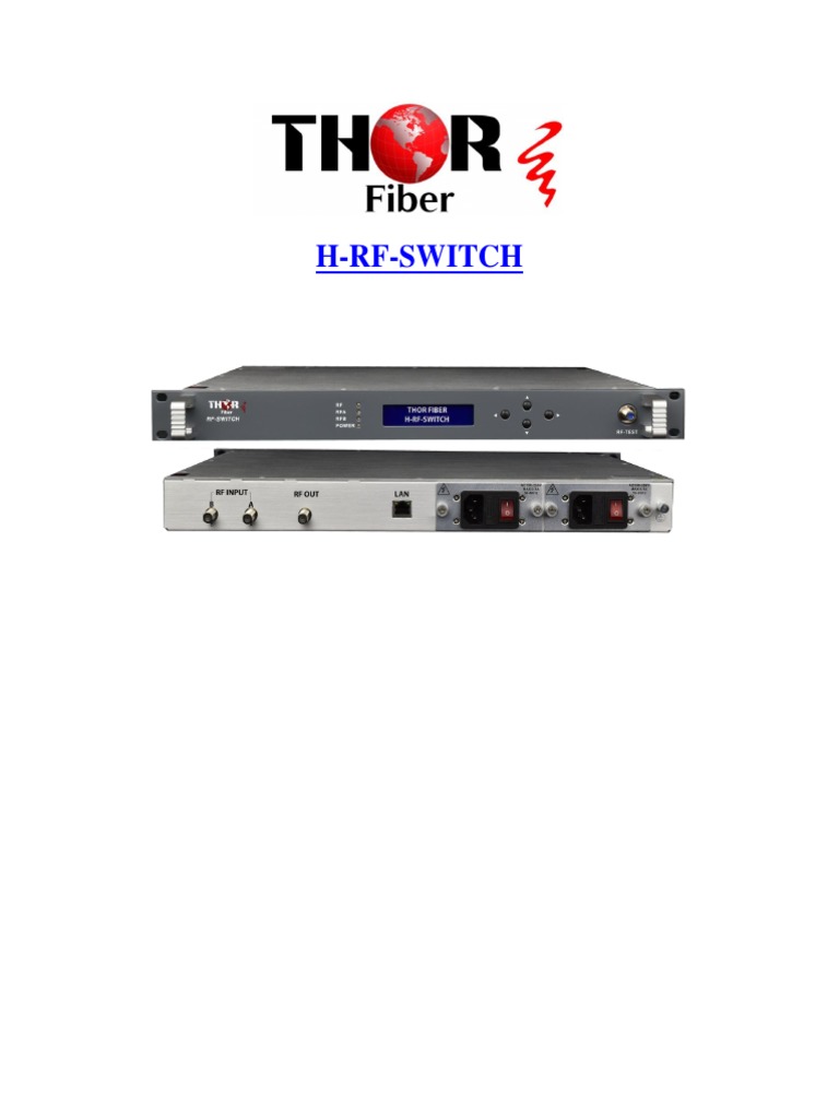 Thor CATV Cable or ATSC Off Air RF Auto Redundancy Failover Switch 5 ...