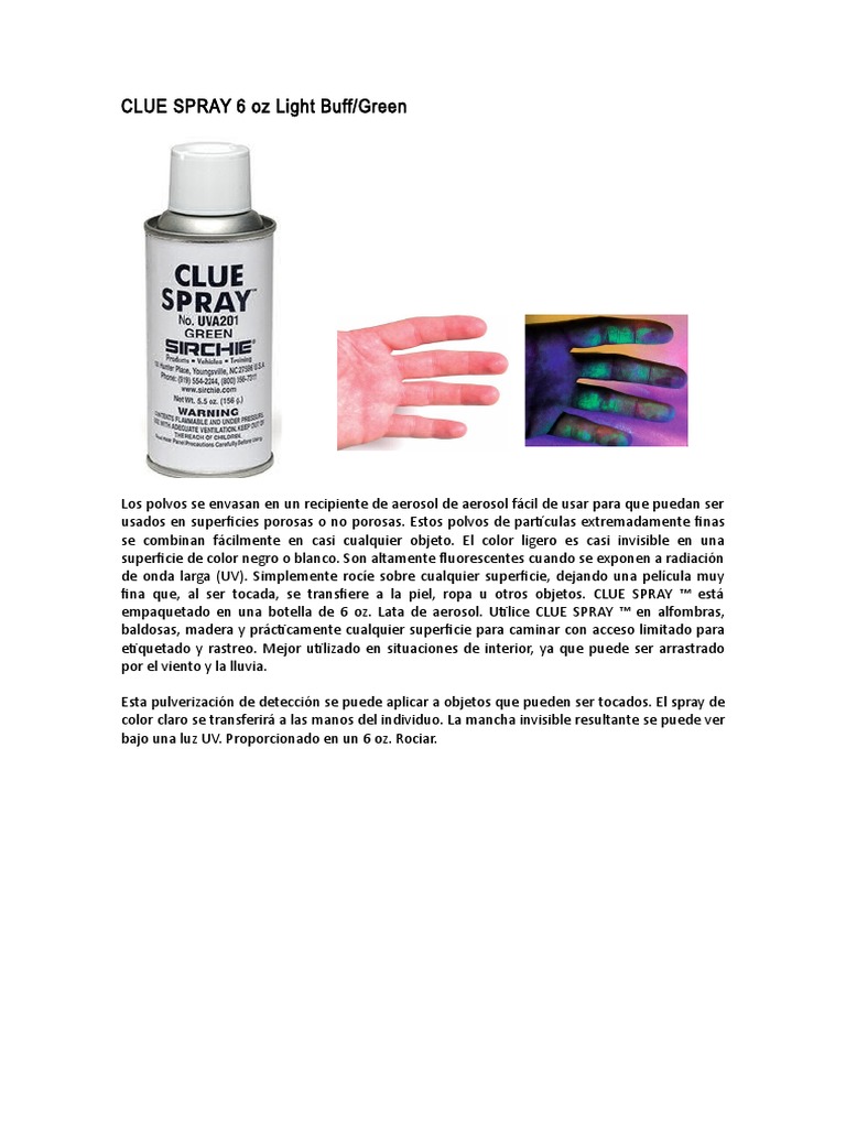 Clue Spray | PDF