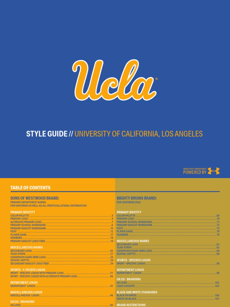 UCLA Under Armour Style Guide | PDF