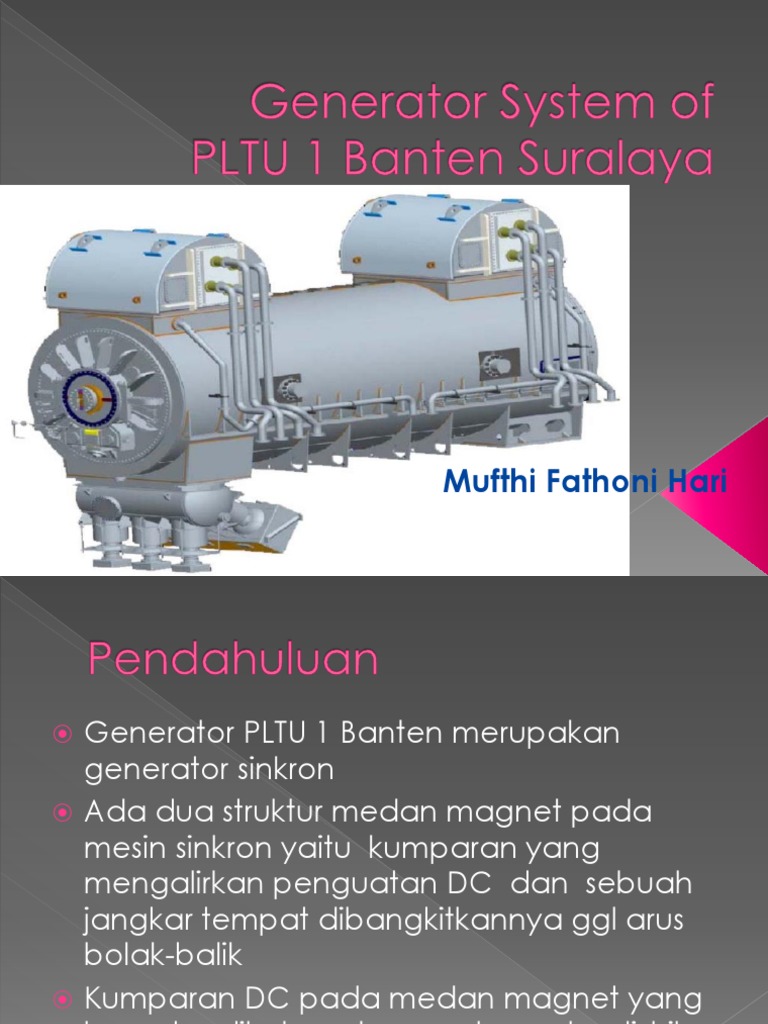 Generator PLTU 1 Banten Spesifikasi Teknis | PDF | Transformer ...