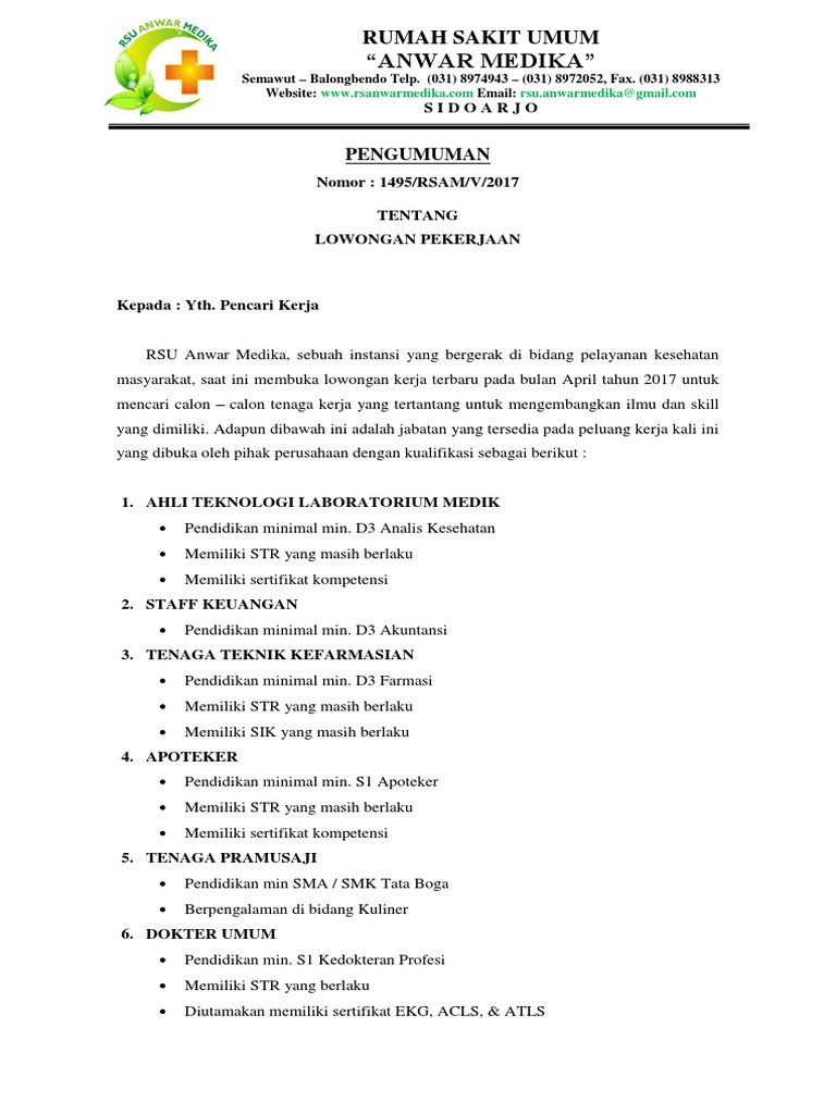 Rs Anwar Medika | PDF