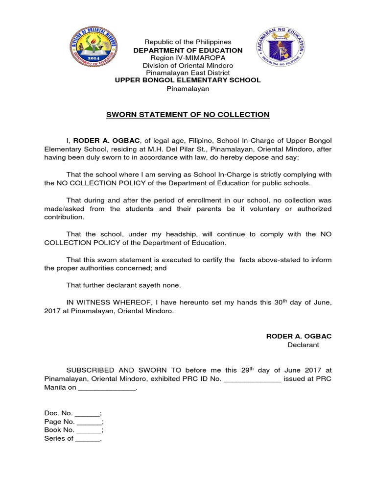 Cert of No Collection | PDF | Domestic Policy | Philippines