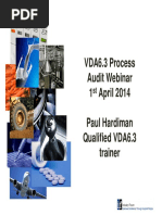 Vda 6.3 Audit Check List | PDF | Project Management | Mass Production
