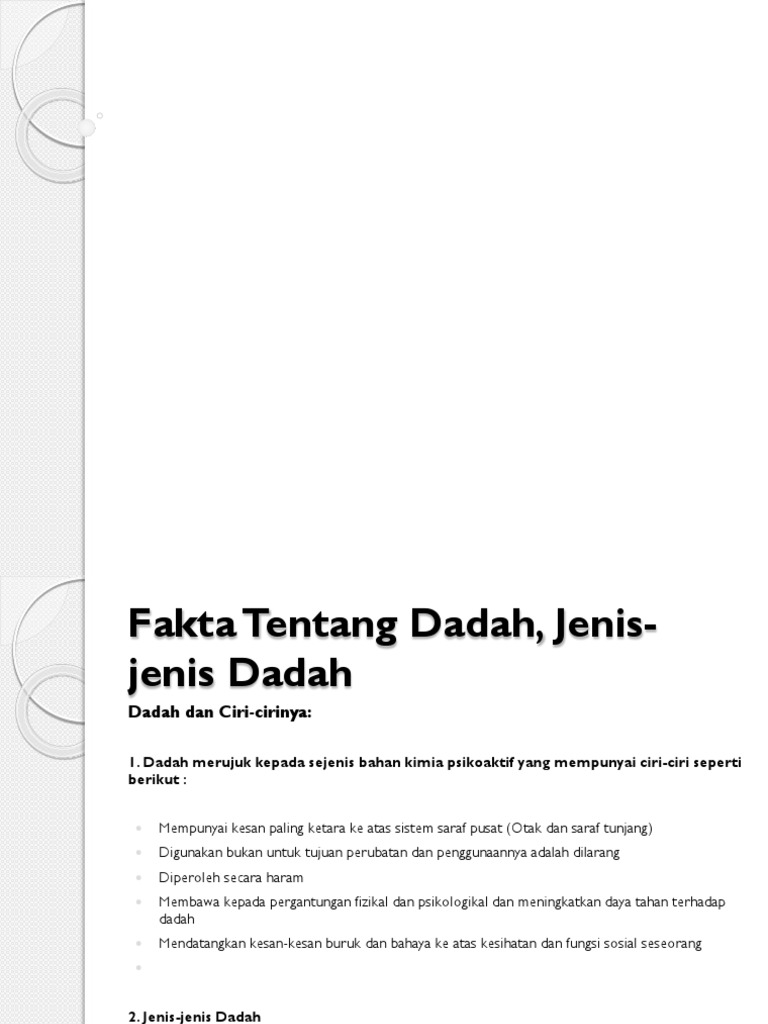 Jenis Dadah | PDF