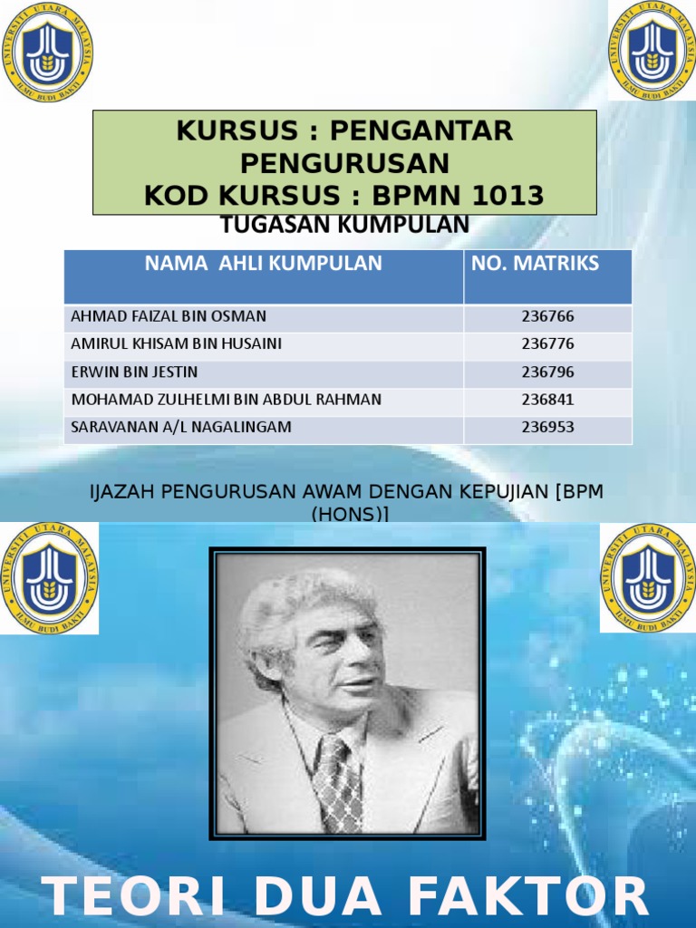 Teori Dua Faktor Herzberg Baru | PDF